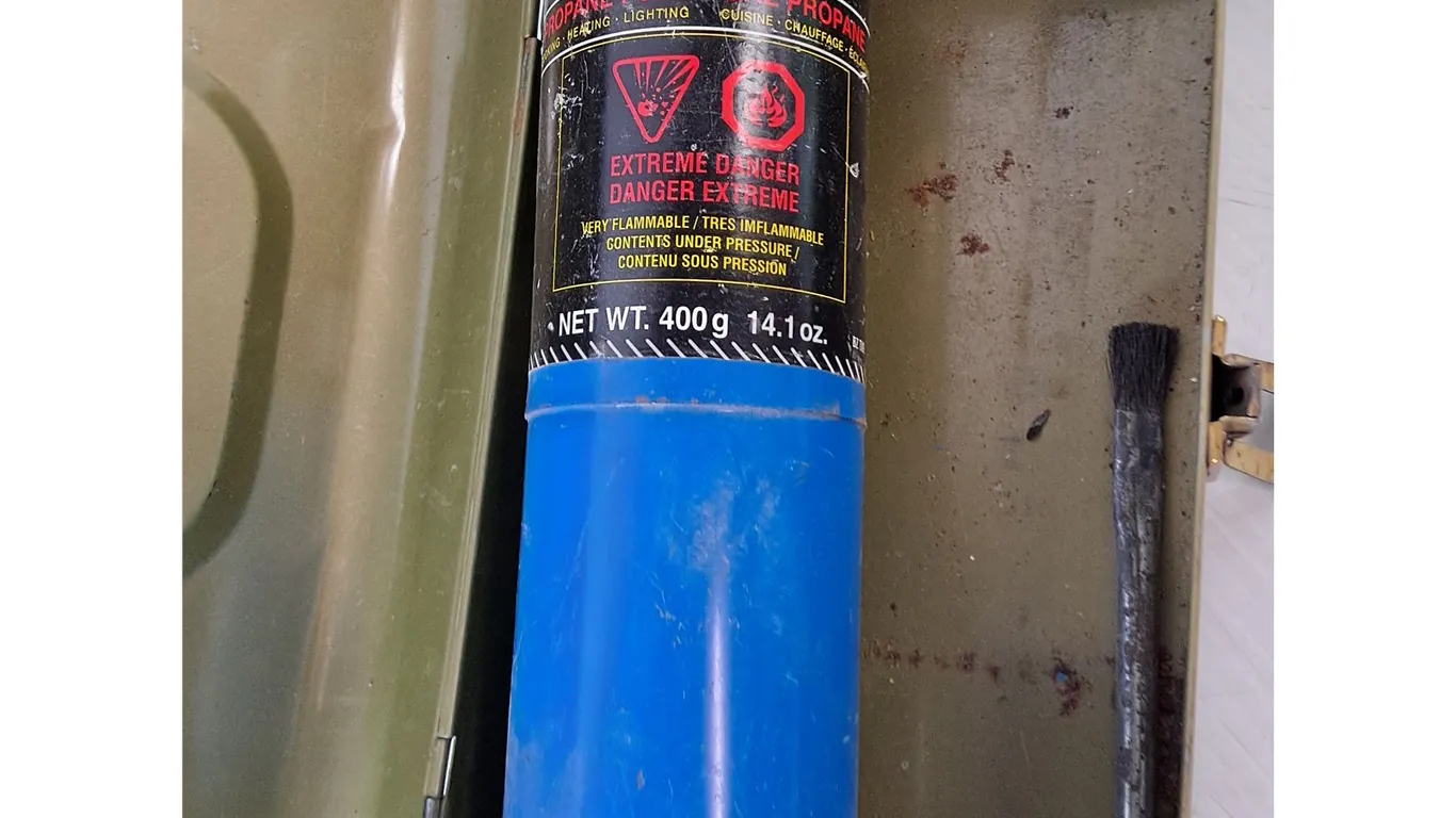 Propane Torch Cylinder-Approx. 1/2 Full, Torch Heads & Solder ...