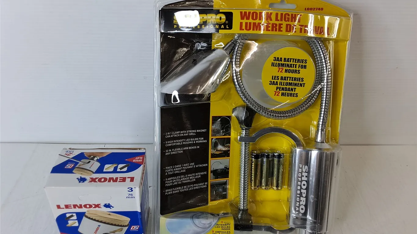 Shop Pro Work Light, Metric Impact Nut Driver Set, Aluminum Socket Rail ...